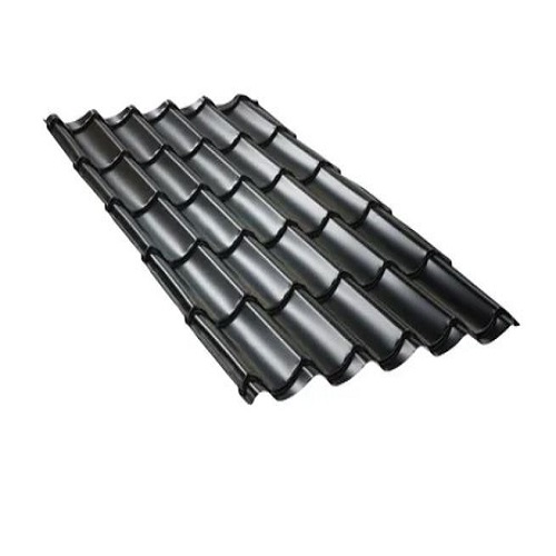Techumbre: Teja continua curva Negra 0,40mm 3,66mt